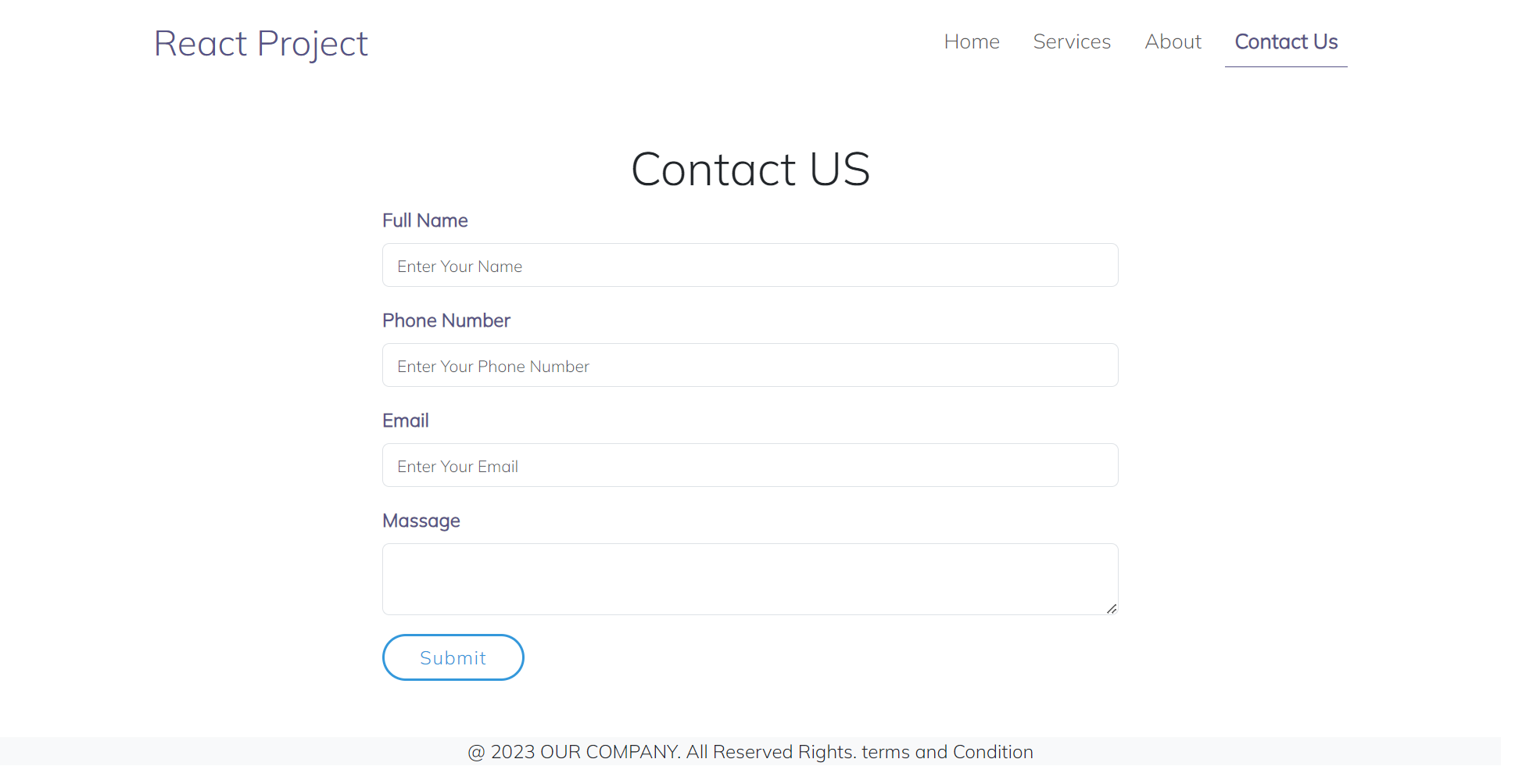 React Js Project Front End By Sohaib Amjad On Dribbble